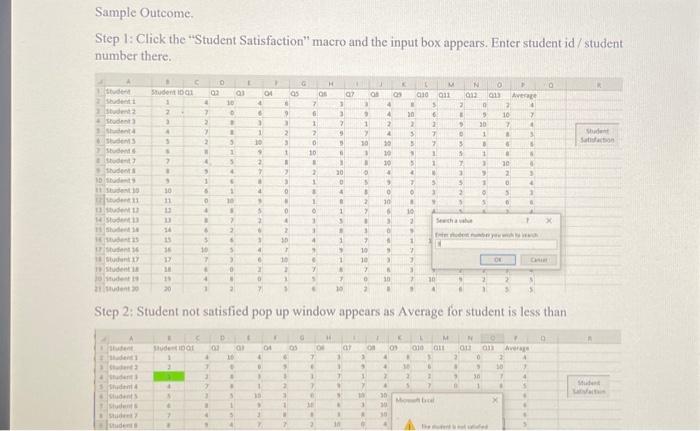 Solved Task 1: Write a Macro named Row 20 represented on the | Chegg.com