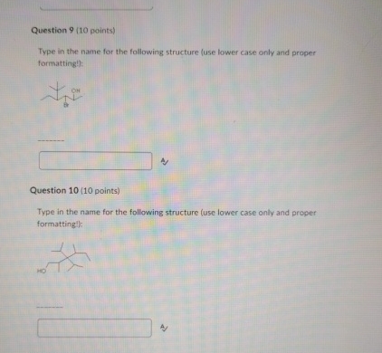 Solved Question 9 (10 ﻿points)Type in the name for the | Chegg.com