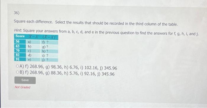 Solved Use the data below to calculate the mean, variance, | Chegg.com