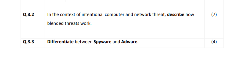Solved Q.3.2 In the context of intentional computer and | Chegg.com