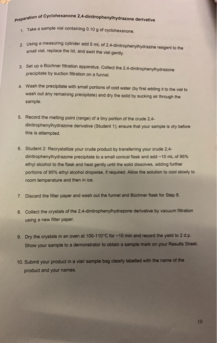 Solved on of Cyclohexanone 2,4-dinitrophenylhydrazone | Chegg.com