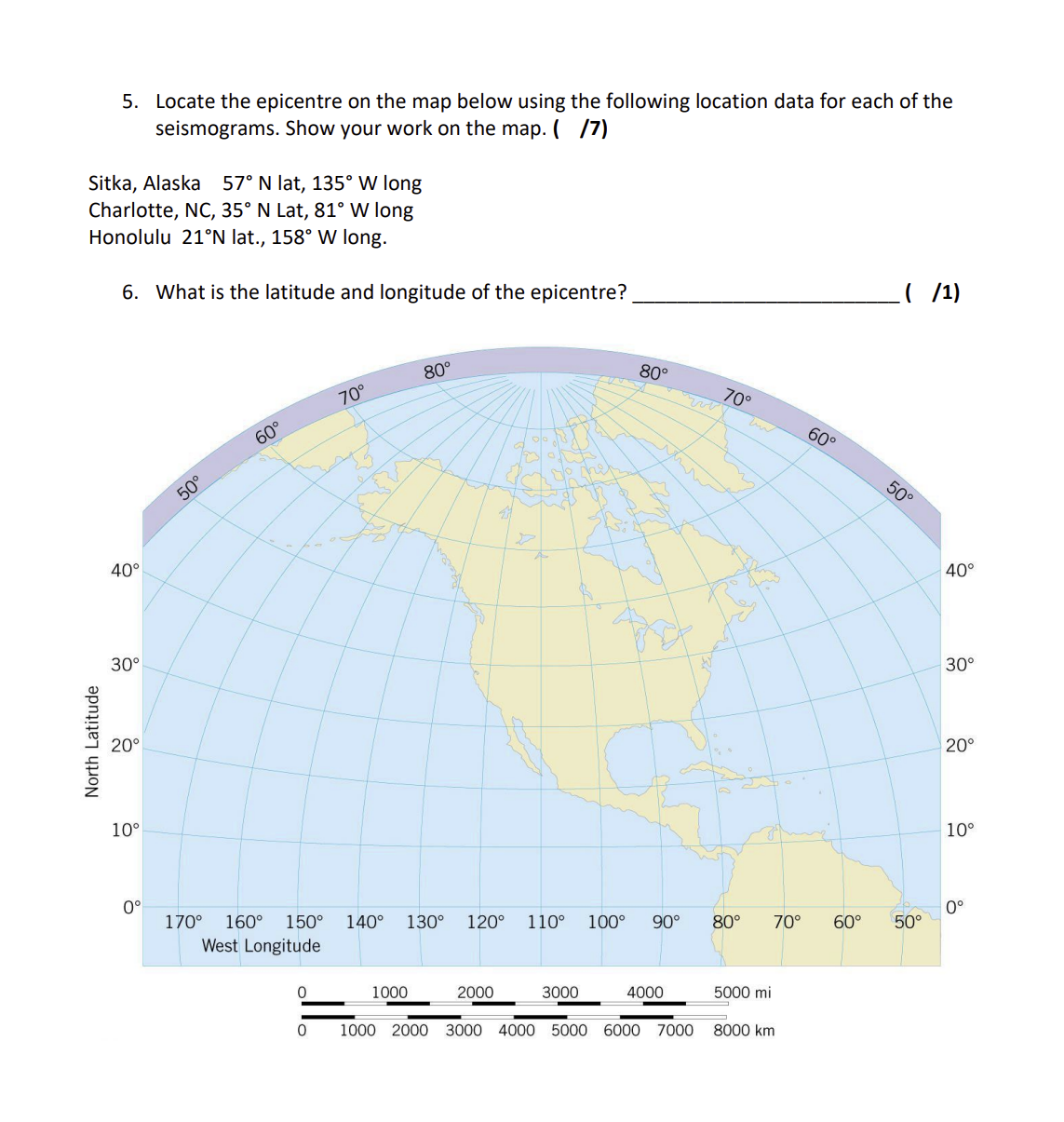 Solved Use the travel time curve below to determine the | Chegg.com