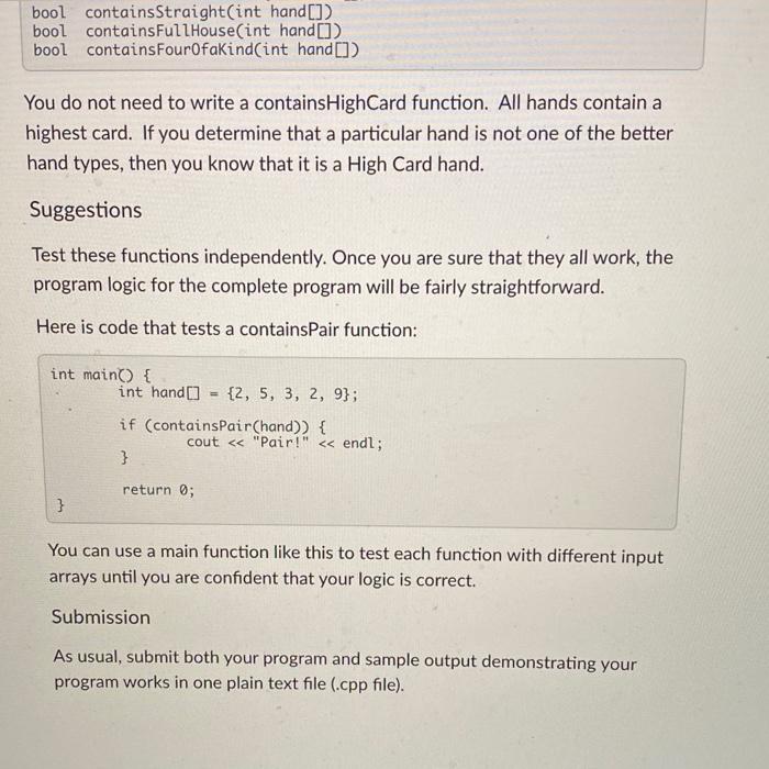 Solved please write the code in C++ and be sure to view all | Chegg.com