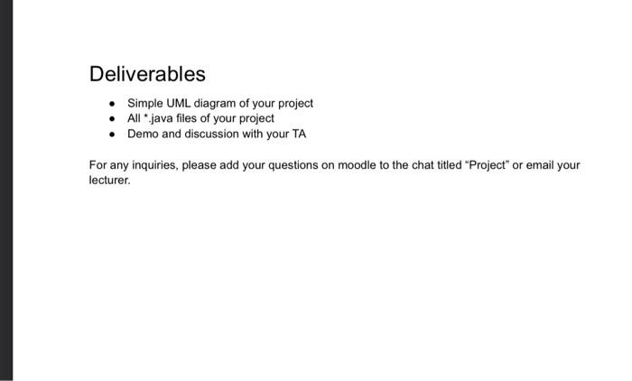 Solved For this project, you need to create a GUI using Java | Chegg.com