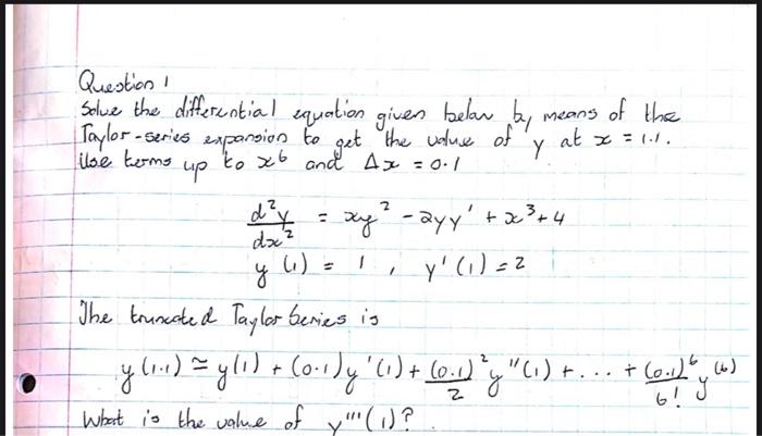 Solved 2 Question ! solue the differential equation given | Chegg.com