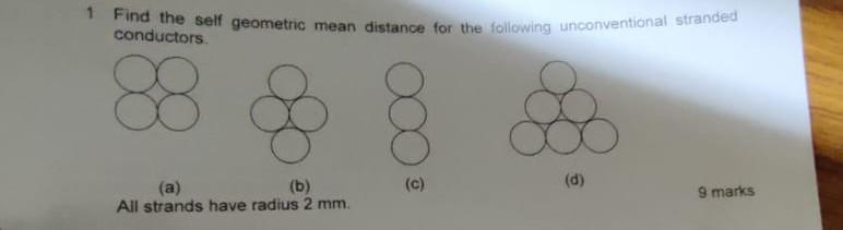 Solved 1 Find the self geometric mean distance for the | Chegg.com