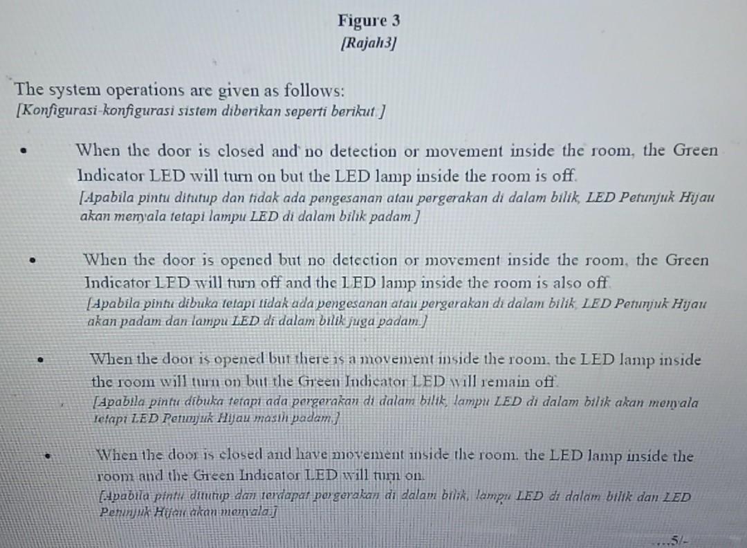 Solved Question 3 [Soalan 3] Automatic light control system | Chegg.com
