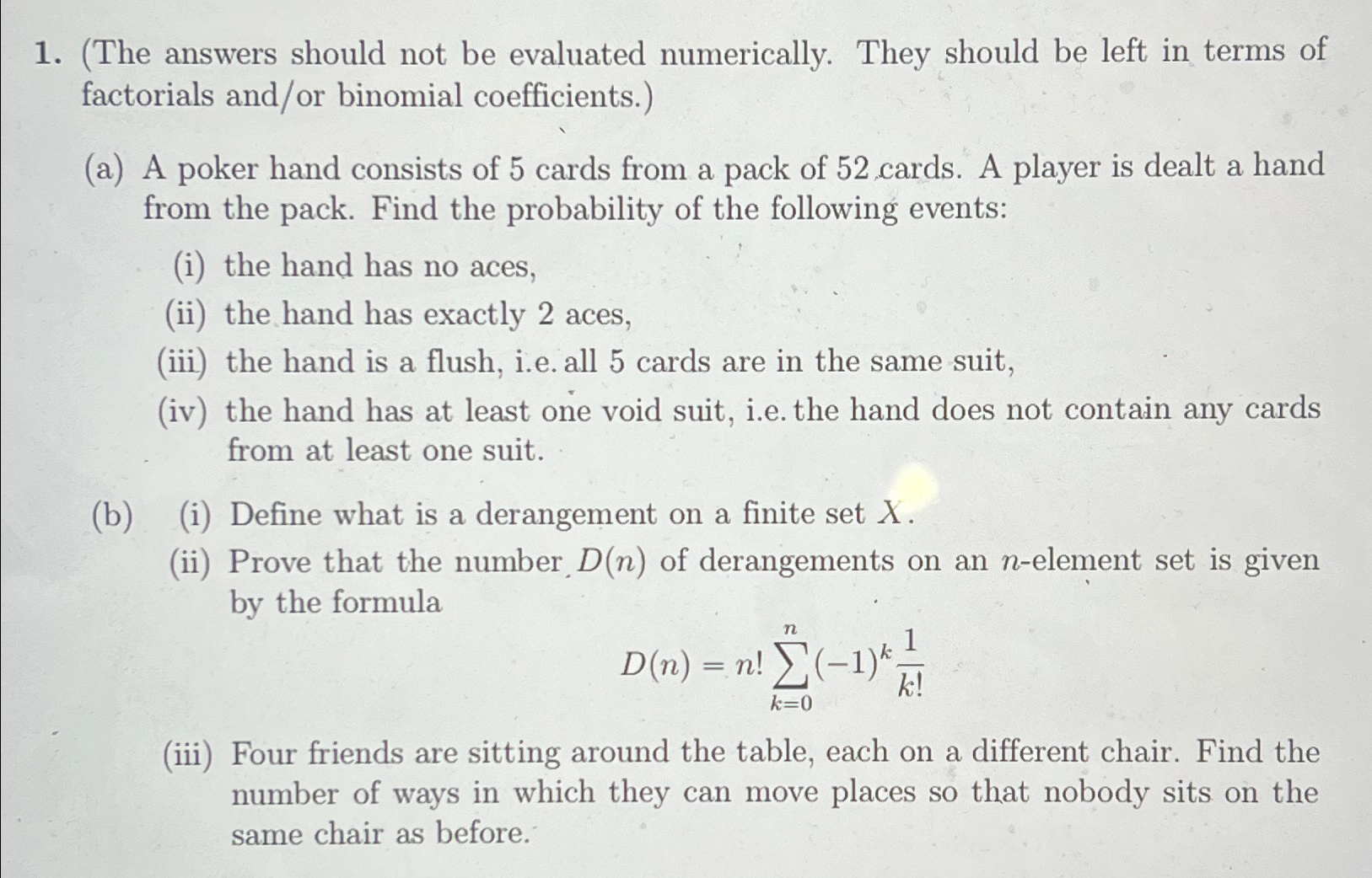 Solved (The answers should not be evaluated numerically. | Chegg.com