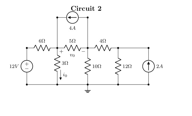 Solved Para el circuito 2, ﻿responda lo siguiente: (a) | Chegg.com