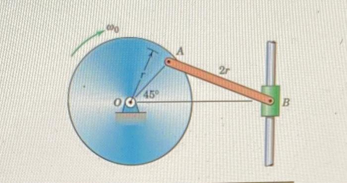 Solved Determine the angular acceleration αAB of link AB and | Chegg.com