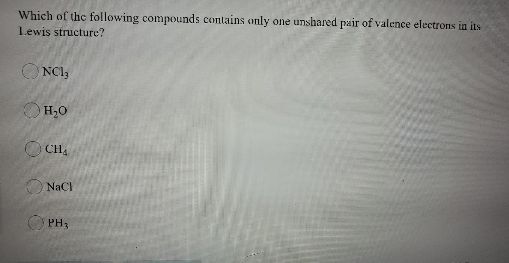 Solved Which of the following compounds contains only one | Chegg.com