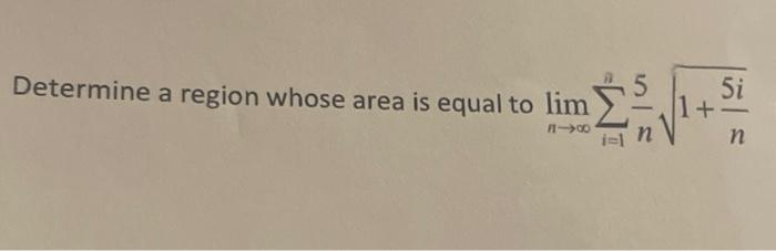 Solved Determine a region whose area is equal to | Chegg.com