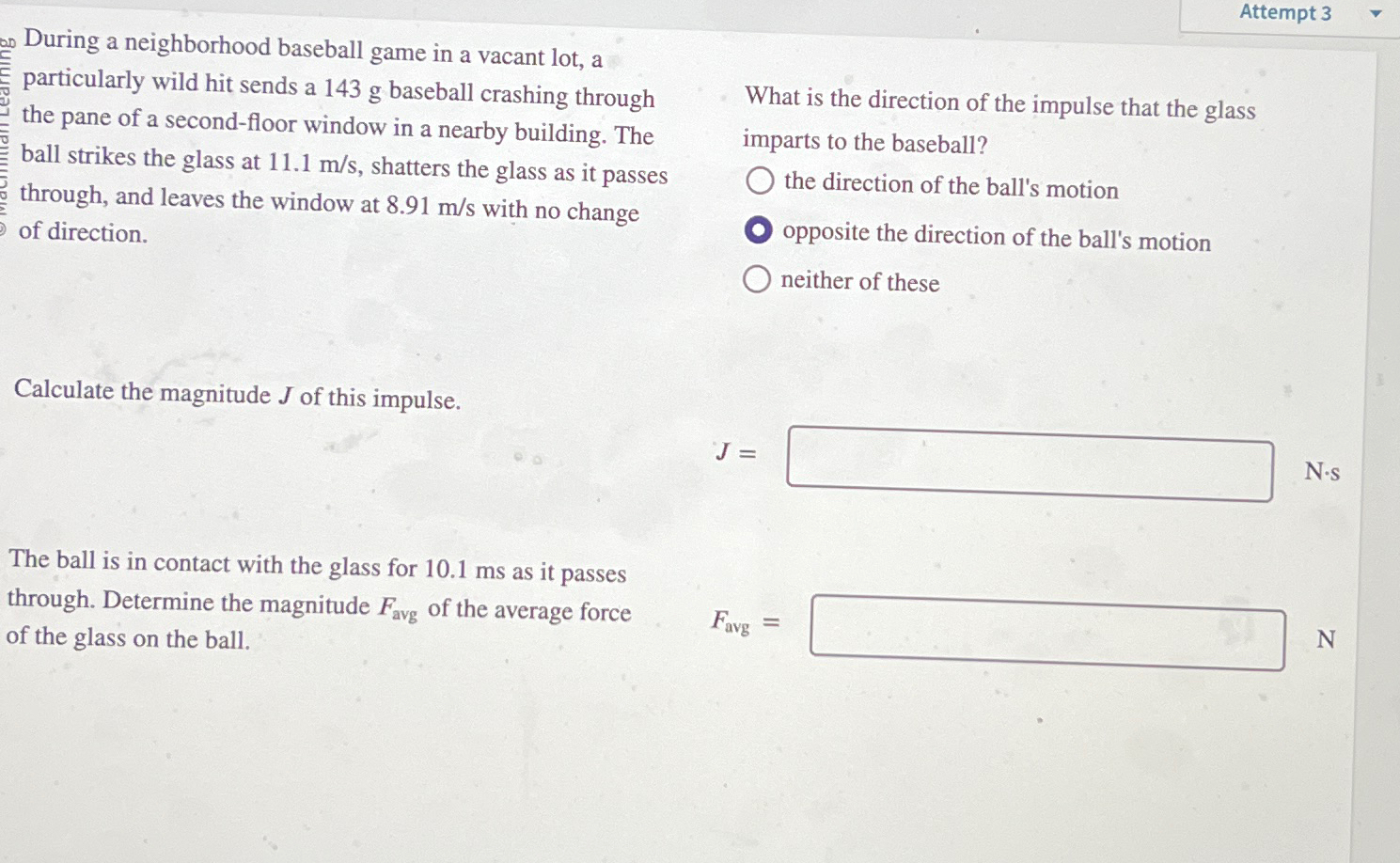 Solved During a neighborhood baseball game in a vacant lot, | Chegg.com
