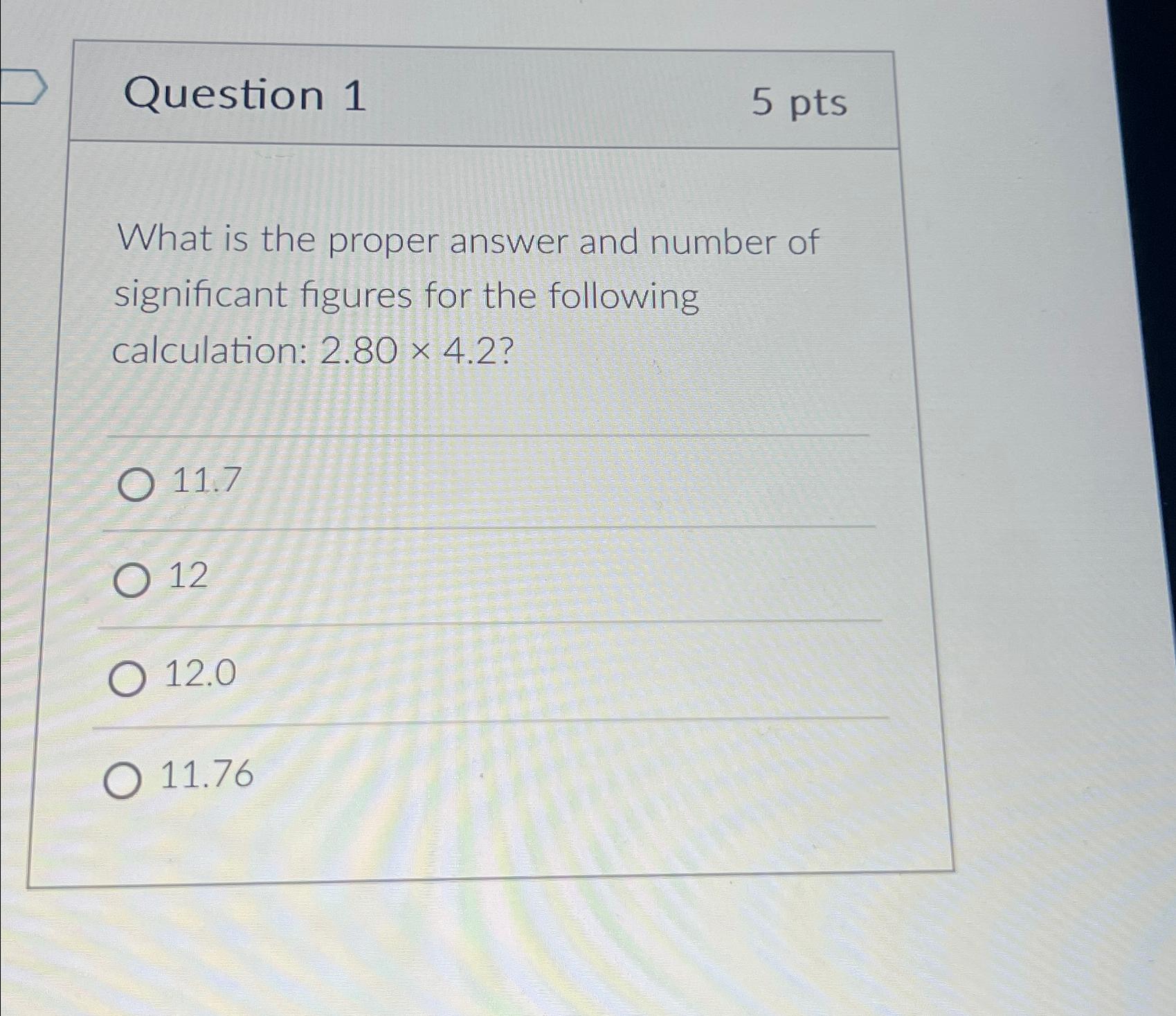 Solved Question 15 ﻿ptsWhat is the proper answer and number | Chegg.com