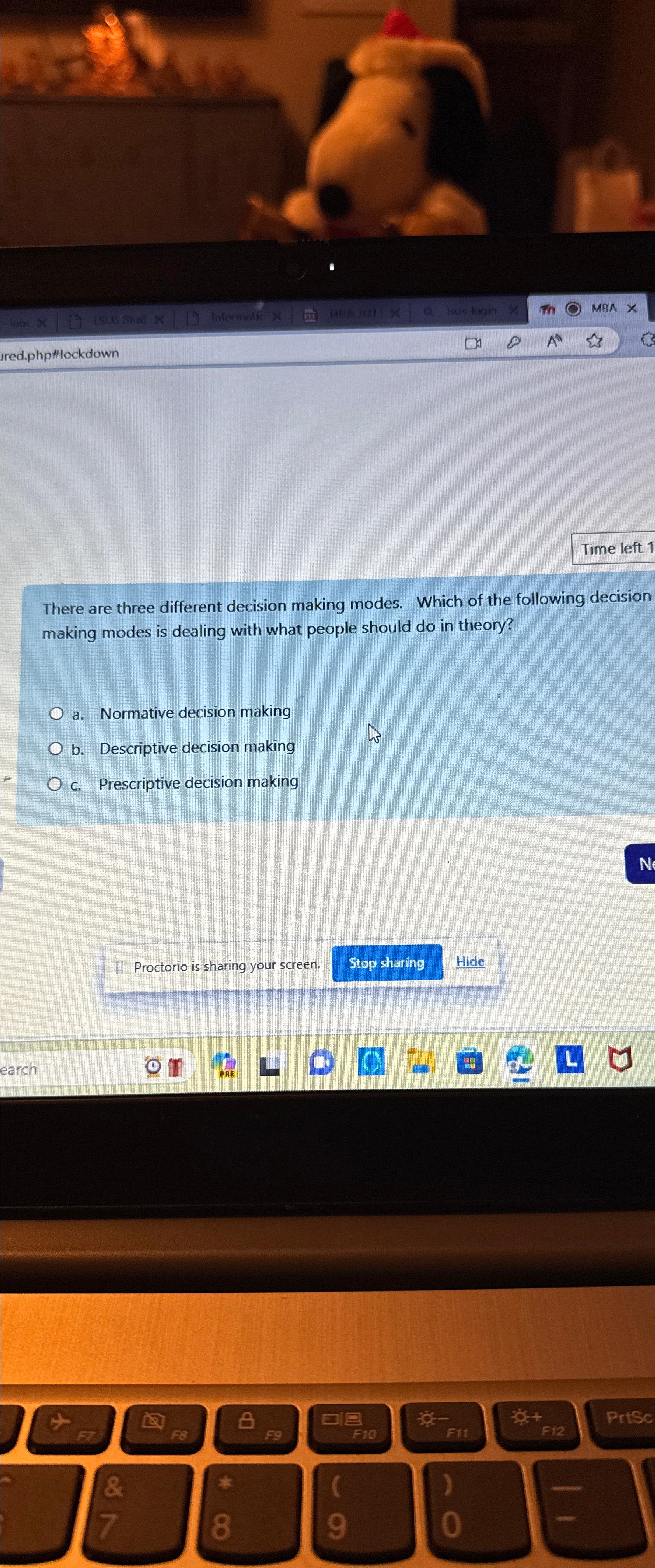 Solved There are three different decision making modes. | Chegg.com