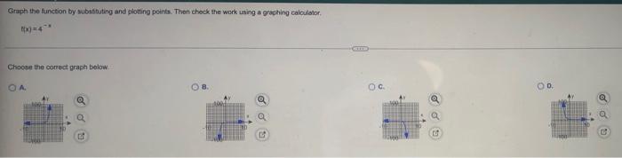 Solved Graph the function by substituting and plotting | Chegg.com