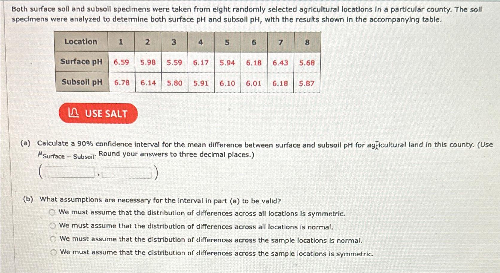 Solved Both surface soil and subsoil specimens were taken | Chegg.com