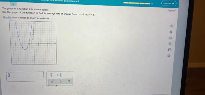 Solved given its graph Harman The graph of a function he is | Chegg.com
