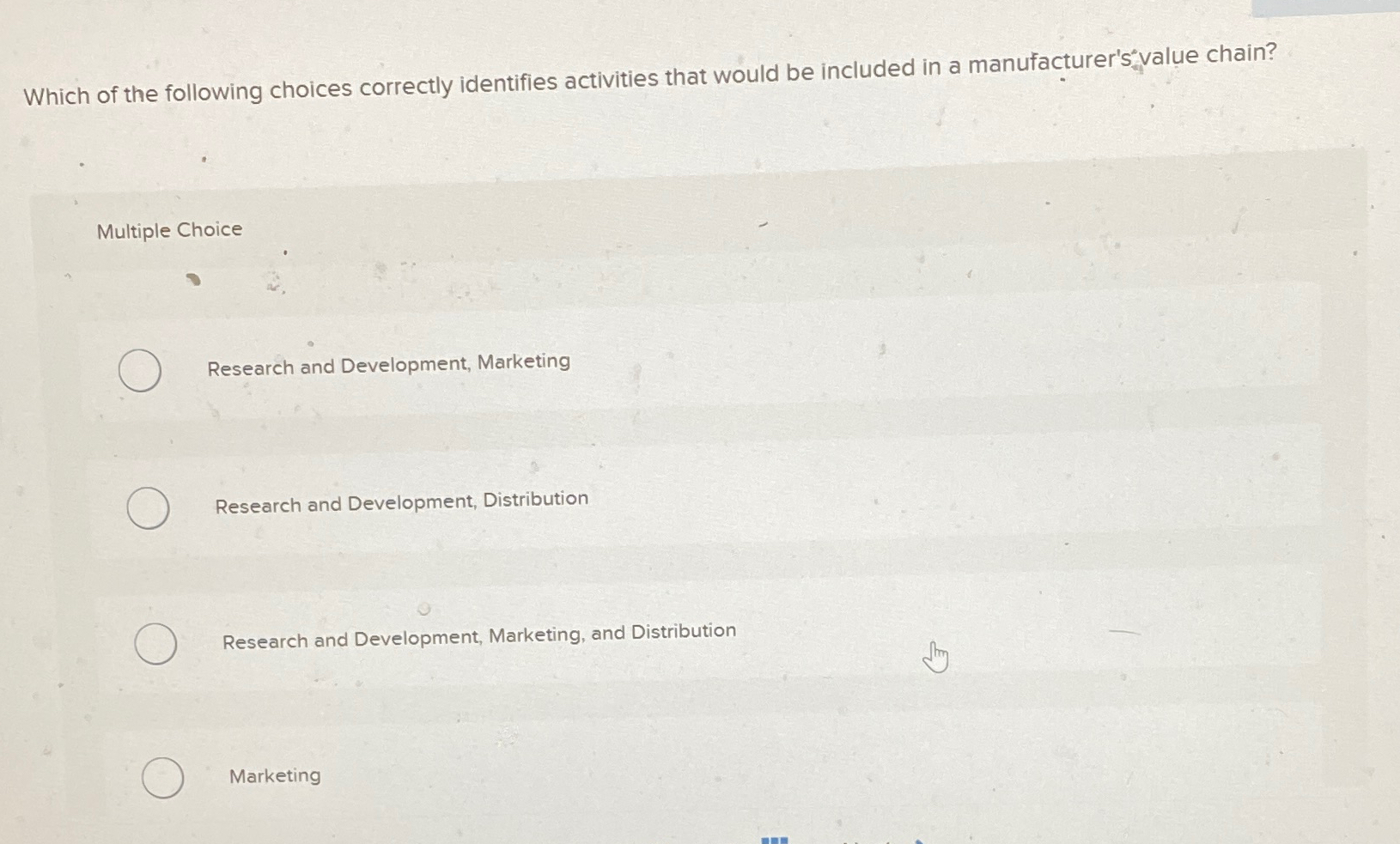Solved Which of the following choices correctly identifies | Chegg.com