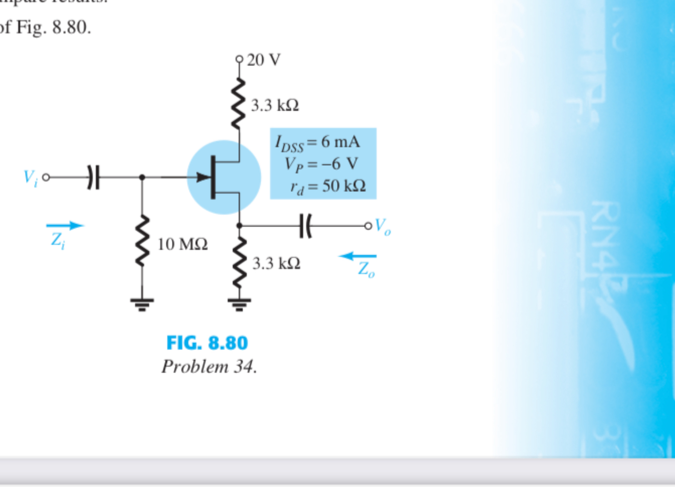 Solved analog electronic chapter8 ﻿figure 8.80 ﻿problem | Chegg.com