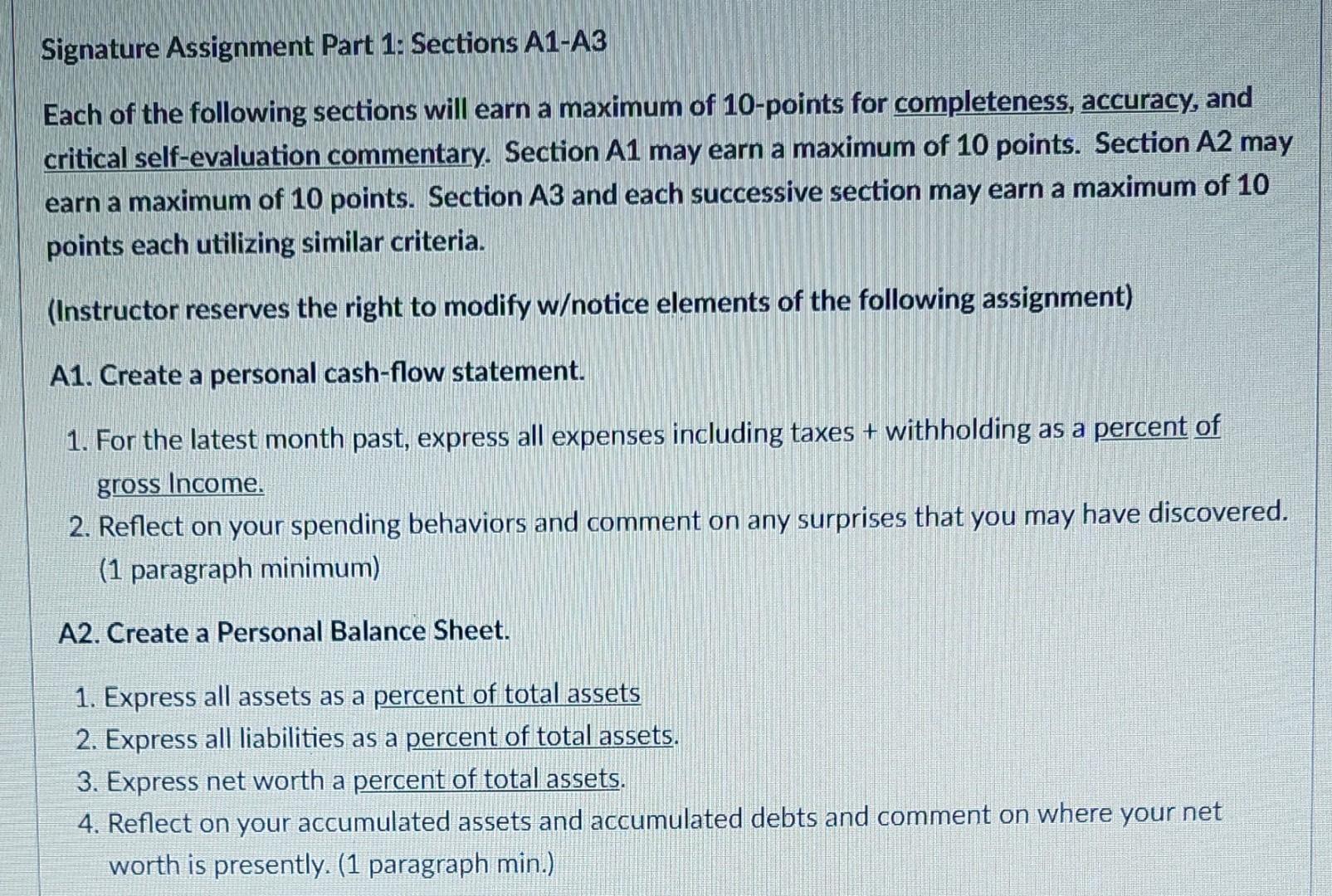 Solved Each of the following sections will earn a maximum of | Chegg.com