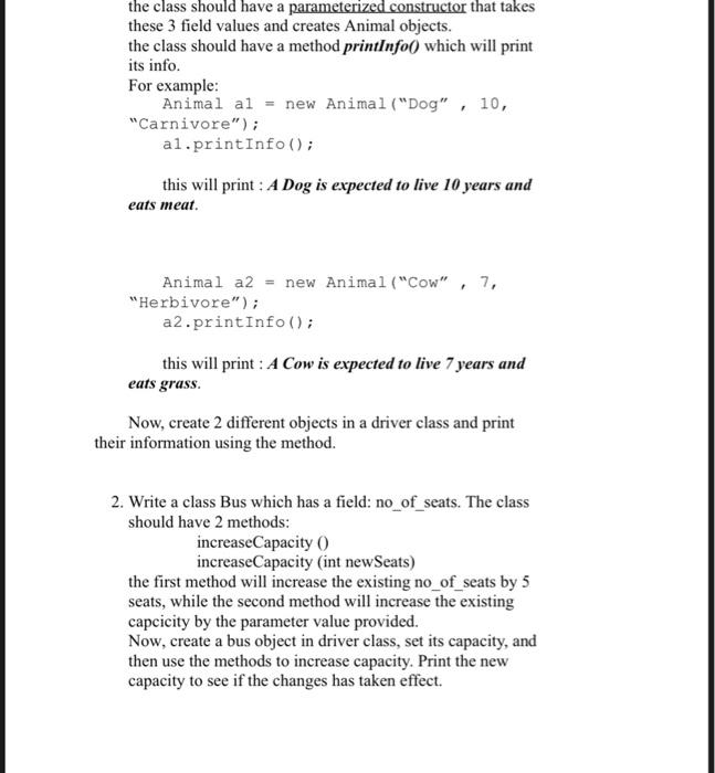 Solved The Class Should Have A Parameterized Constructor 5506