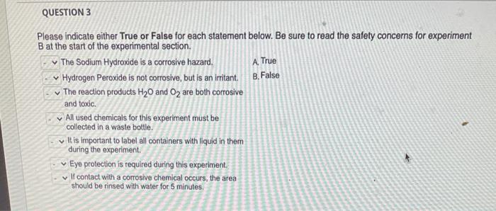 Solved QUESTION 2 A True Please answer the following | Chegg.com