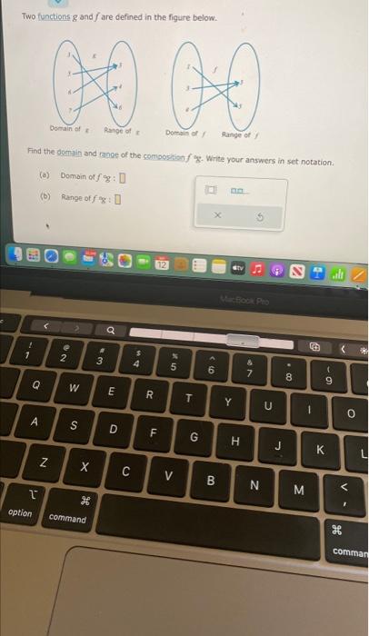 Solved Two functions g and f are defined in the figure | Chegg.com