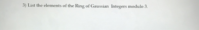 Solved 3 Lis the elements of the Ring of Cansin halogers | Chegg.com