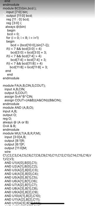 Solved What is the error in this verilog code , and if there | Chegg.com