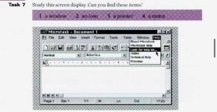 Solved Task 7 Study this screen display, Can you find these | Chegg.com