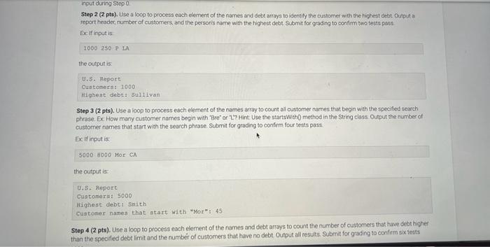 Solved Program Specifications Write a program to search | Chegg.com