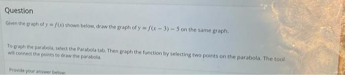 Solved Given the graph of y=f(x) shown below, draw the graph | Chegg.com