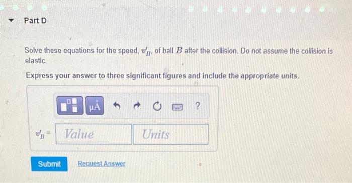 Solved Billiard ball A of mass mA=0.123 kg moving with speed | Chegg.com