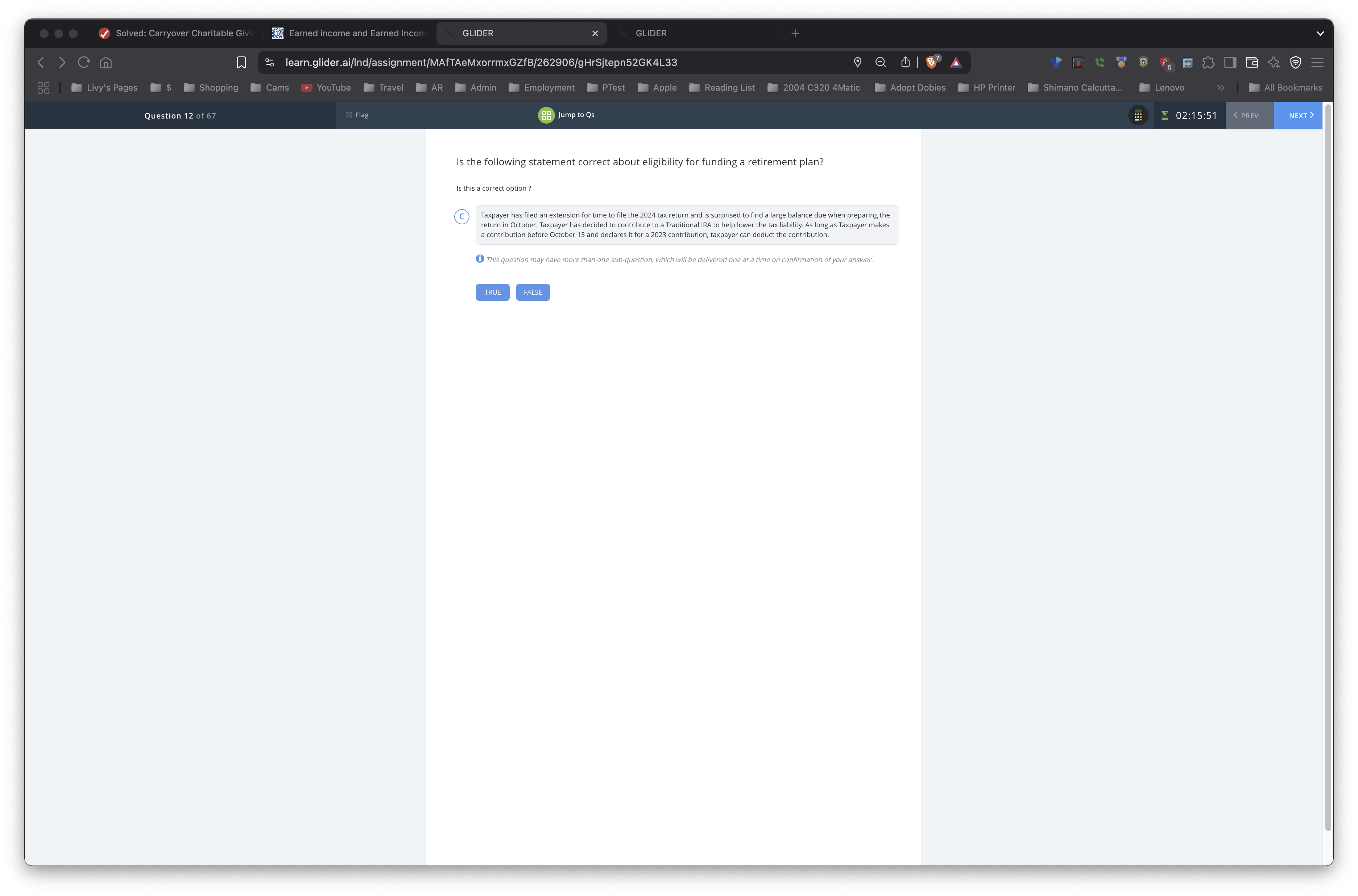 Solved Is the following statement correct about eligibility | Chegg.com