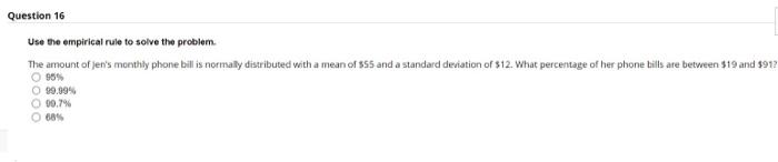 Solved Use the empirical rule to solve the problem. The | Chegg.com