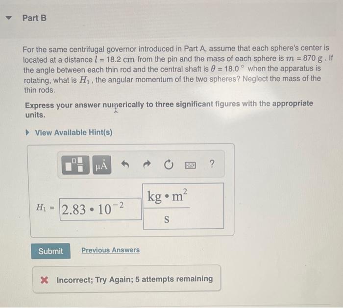 Solved where H˙O is the time derivative of the angular | Chegg.com