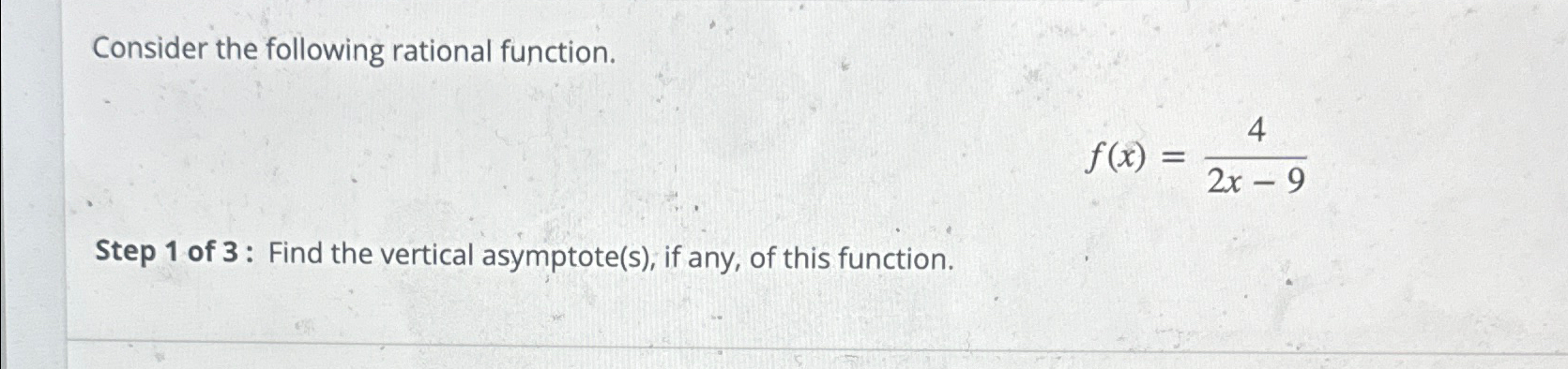Solved Consider the following rational | Chegg.com