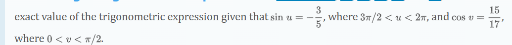 Solved Find exact value of the trigonometric expression | Chegg.com