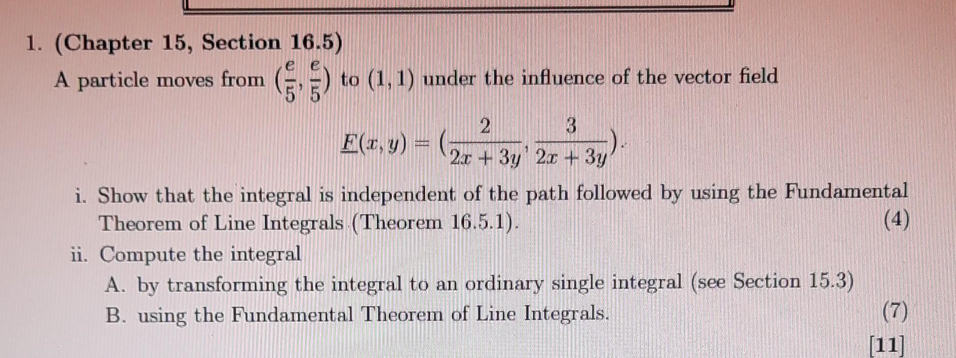 Solved (Chapter 15, Section 16.5) A particle moves from | Chegg.com