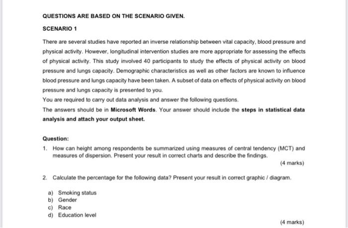 Solved Questions Are Based On The Scenario Given Scenario 1 0299