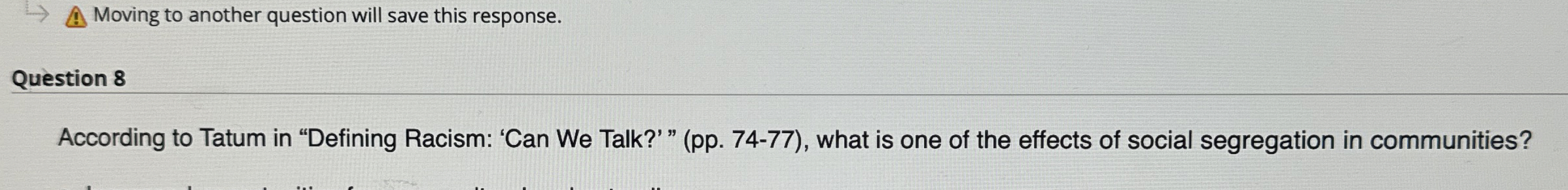 Solved Question 8According to Tatum in Solved Question 8According to Tatum in