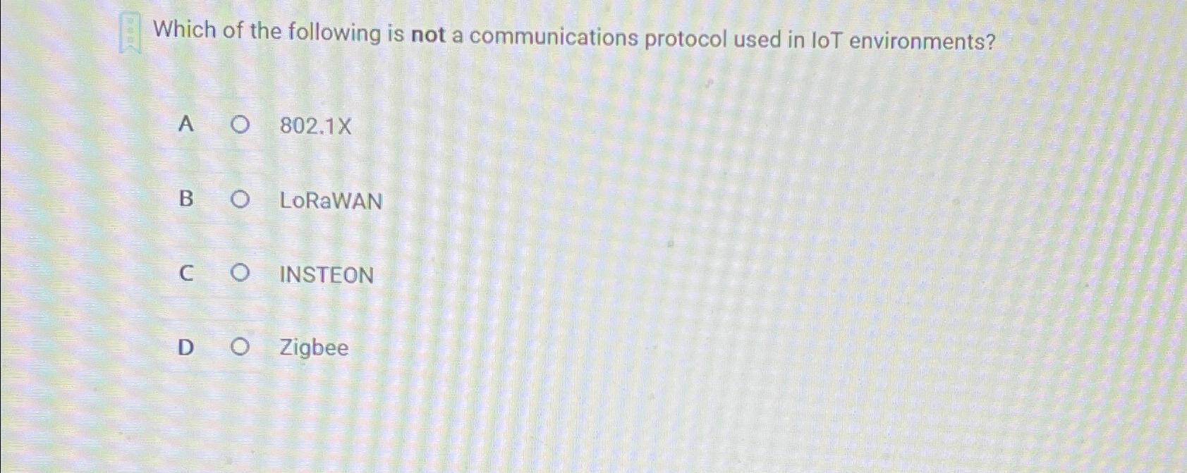 Solved Which of the following is not a communications | Chegg.com