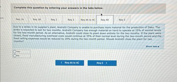 Solved Problem 11-18 Relevant Cost Analysis in a Variety of | Chegg.com
