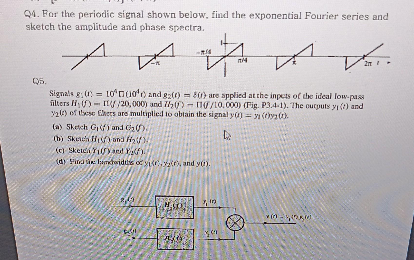 Solved 24. For the periodic signal shown below, find the | Chegg.com