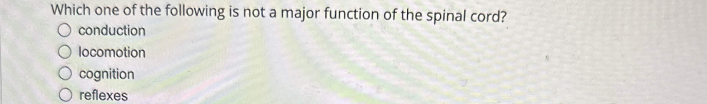 Solved Which one of the following is not a major function of | Chegg.com