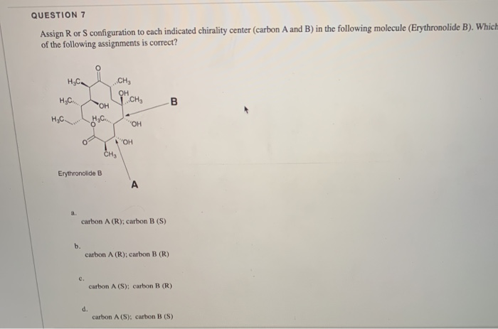 Solved QUESTION 7 Assign Ror S configuration to cach | Chegg.com
