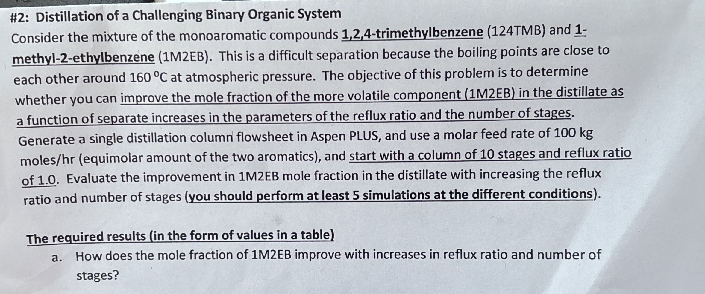 Please help me start this process on Aspen all steps | Chegg.com