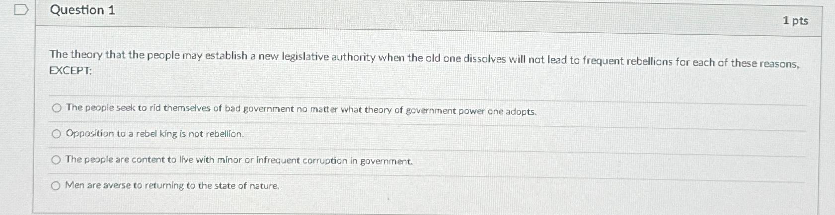 Solved Question 11 ptsThe theory that the people may | Chegg.com Solved Question 11 ptsThe theory that the people may | Chegg.com