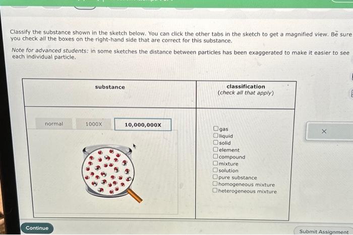 Solved Classify the substance shown in the sketch below. You | Chegg.com